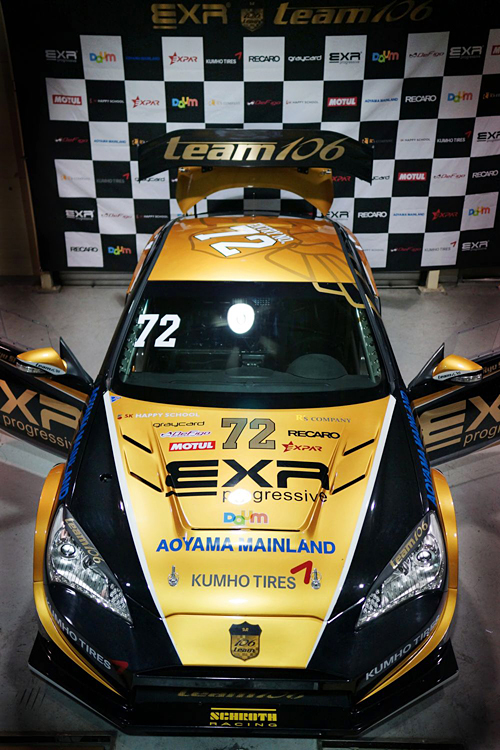 EXR팀106, 2012시즌 GT레이스카 첫 공개