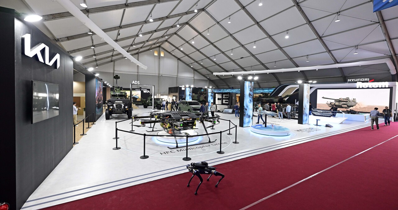 기아, 항공전시회 ‘서울 ADEX 2023’ 수소전지 군용 드론 최초 공개