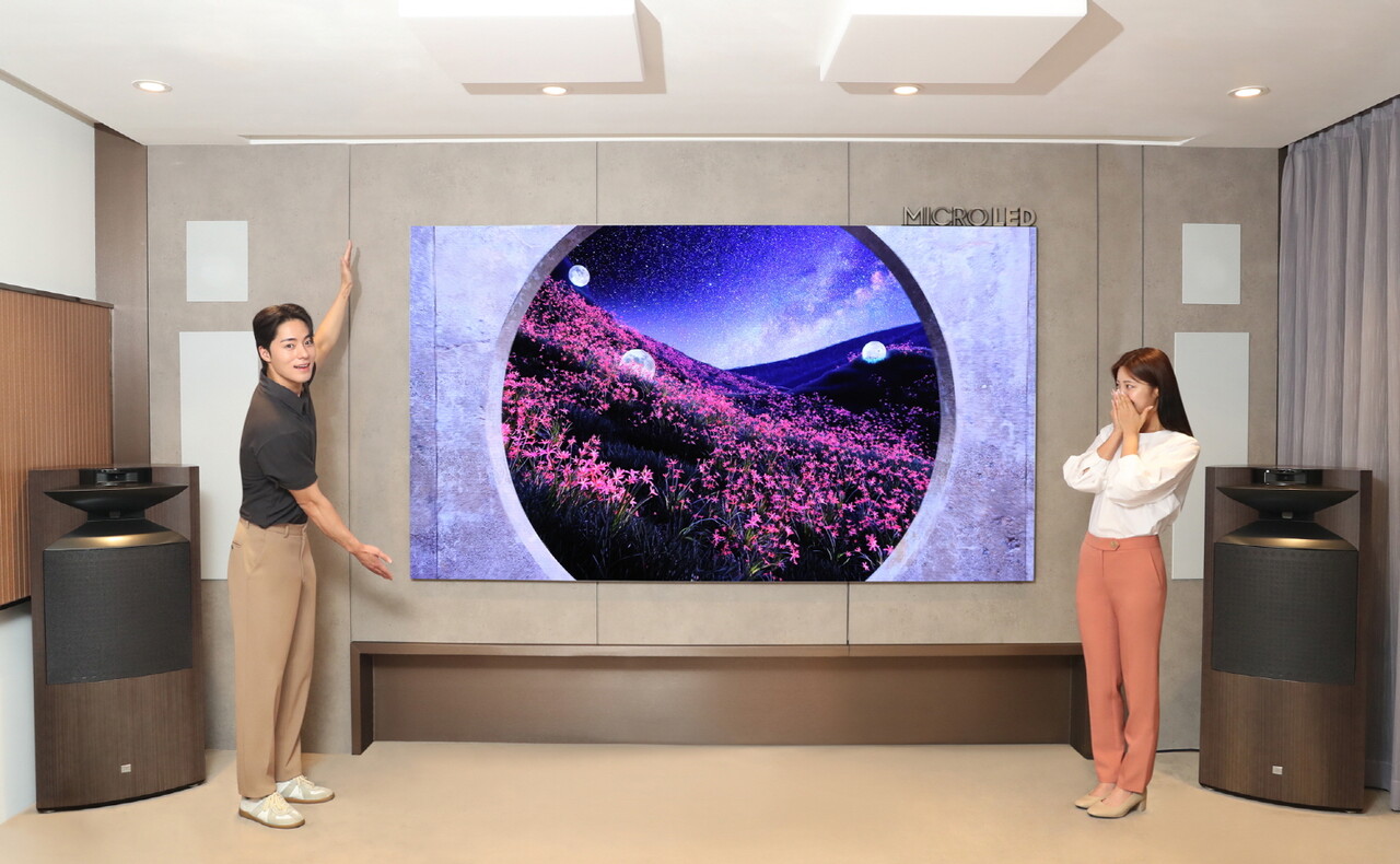 삼성전자 `1억원 대 초고화질 Tv` 마이크로 Led 전시장 전국 확대