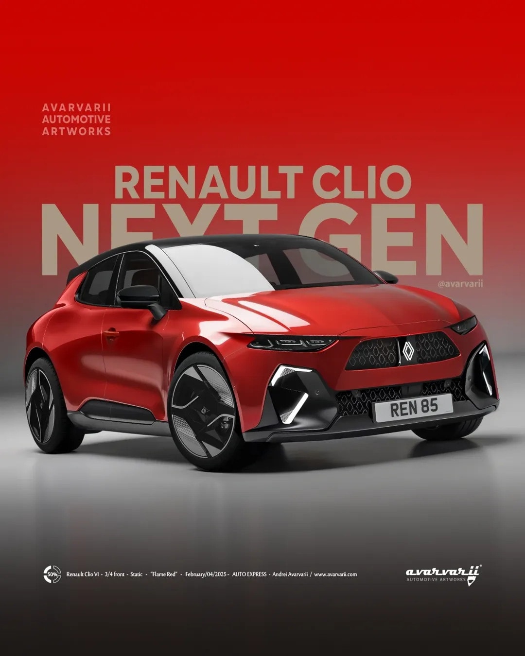 르노 ‘신형 클리오’ 예상 렌더링 등장…기대감↑